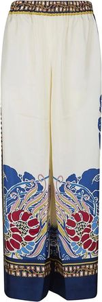 La DoubleJ Femme, Pantalons, Multicolore, Taille: 42 FR Palazzo Pants Lemuria Plac&eacute;e