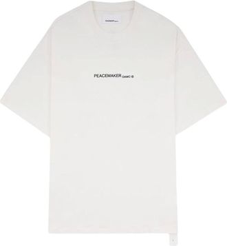 OAMC Oamc, Homme, Tops, Blanc, Taille: XS Regular Tee Birds Print