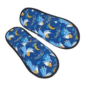 Generic Ange De No&euml;l Femme Homme Chaussons Confortable Slippers Antid&eacute;rapantes Chaussures De Maison Pour Ext&eacute;rieur Int&eacute;rieur Hiver M
