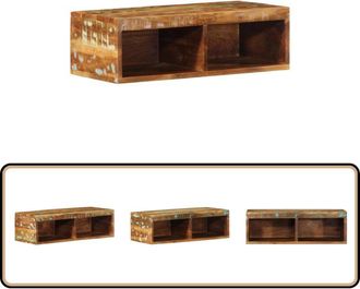 vidaXL TV-Wandschrank 60x30x19 cm Altholz Massiv - Vidaxl
