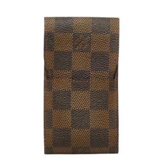 Louis Vuitton Pre-owned &Eacute;tui &agrave; cigarettes Damier - Femme - Pre-owned - Brun - Taille: ONE Size