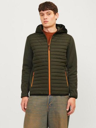 Jack & Jones Steppjacke JJEMULTI mit Kapuze und Futter unifarben, modisch, regular fit, Polyester
