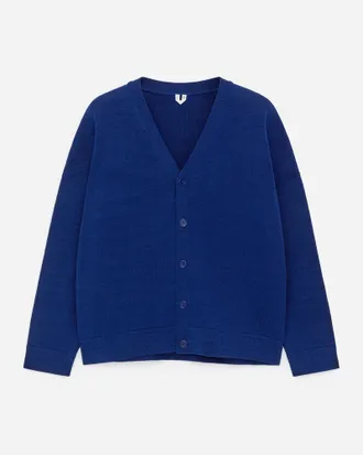 Arket Strickjacke Aus Baumwolle -Blau
