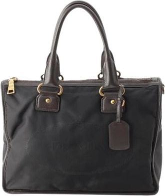Prada Pre-owned Sac en Nylon - Femme - Pre-owned - Noir - Taille: ONE Size