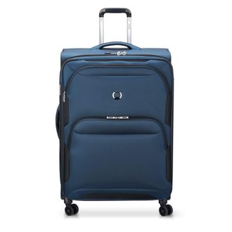 Delsey Paris Sky Max 2.0 Softside Erweiterbares Gep&auml;ck mit Spinnrollen, Blau, Carry-on 21 Inch