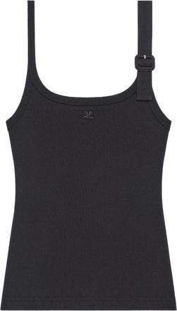 Courr&egrave;ges Femme, Tops, Noir, Taille: 42 FR PRE Top