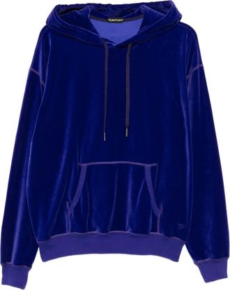 Tom Ford hoodie en velours - Violet