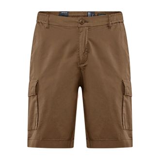 Bomboogie Homme, Shorts, Brun, Taille: 2XL Cargo Bermuda en Popeline de Coton