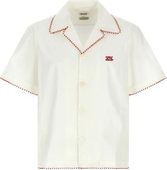 Bode Homme, Chemises, Blanc, Taille: 2XL Chemise &agrave; Manches Courtes Redbud