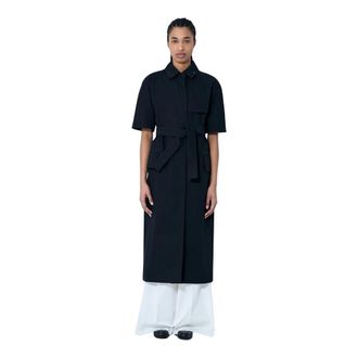 Max Mara Klassischer Baumwoll-Trenchcoat - - Coats - Damen - Schwarzk - 2XS