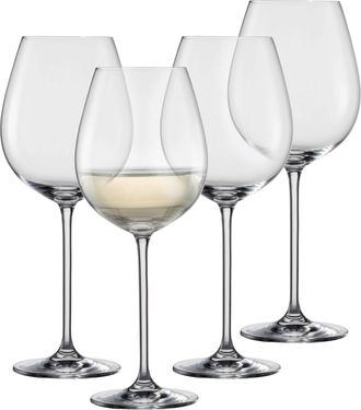 Schott Zwiesel Allround Weinglas Vinos (4er-Set), anmutige Weingläser für Rot- und Weißwein, spülmaschinenfeste Tritan-Kristallgläser, Made in Germany (Art.-Nr. 1300
