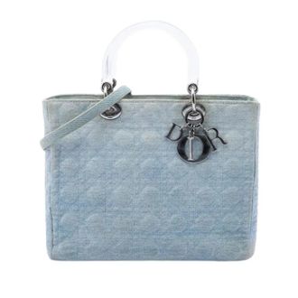 Dior Pre-owned Lady Satchel - - Pre-owned - Damen - Blau - ONE SIZE