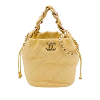 Chanel Pre-owned Quilted Bucket Bag - - Pre-owned - Damen - Gelb - ONE SIZE