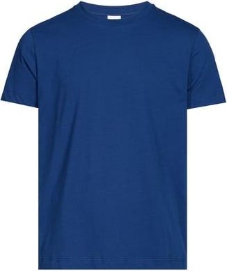 Au Printemps Paris Rundhals-T-Shirt aus Bio-Baumwolle - Blau