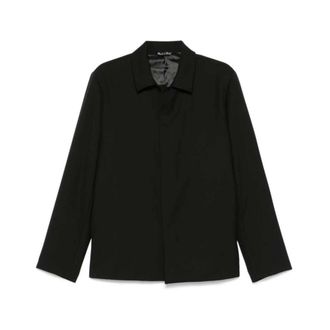 Costumein Homme, Vestes, Noir, Taille: L Veste noire en laine avec col classique