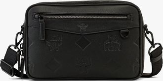 MCM Diamond Umh&auml;ngetasche aus Leder mit Maxi-Monogramm