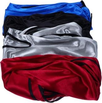 Hemobllo 4pi&egrave;ces Casquettes Durag Headwrap Soyeux Headwrap Longue Queue Casquette Lot De Durags Polyester Pour Hommes Et Femmes Respirants Avec Longue