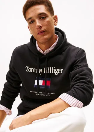 Tommy Hilfiger Hoodie TOMMY EMBRO FLAG normale Passform, Stickerei