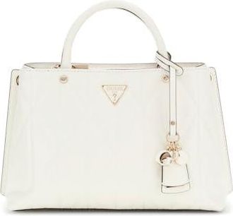 Guess Aldina Girlfriend Satchel Cream White