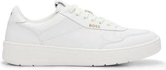 BOSS Hommes Baltimore Tenn Baskets en Cuir &agrave; Logos dor&eacute;s