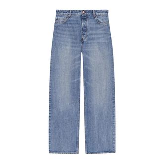 Ganni Rigid Loose-fit Jeans - - Jeans - Damen - Blau - W30