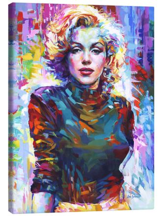 Posterlounge Marilyn Monroe III Leinwandbild von Leon Devenice 60 x 80 cm Bunt Wandbilder Wanddeko