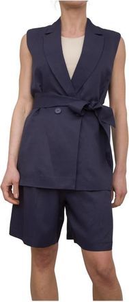 Nenette Femme, Vestes, Bleu, Taille: 36 FR Monopetto Jacket