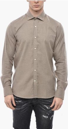 Deperlu Cotton Flannel Shirt JOHN with French Collar size Xxl