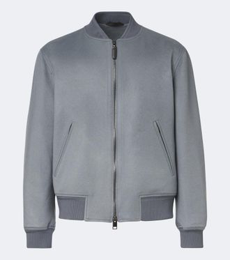 Brioni Veste bomber en laine et cachemire