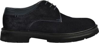 Desa Chaussures &agrave; Lacets Man - Tige en Cuir, Talon Plat, Respirantes, Semelle d&eacute;contract&eacute;e | Bleu fonc&eacute; - 41