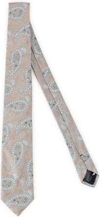 Au Printemps Paris Cravate &agrave; motif en soie