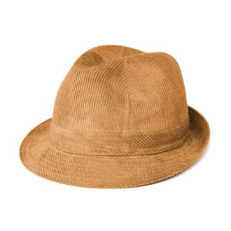Fiebig Westminster Cordhut | Trilby f&uuml;r Damen & Herren aus Baumwolle | Viele Farben und Gr&ouml;&szlig;en | Fedora mit Kordgarnitur, Innenband & Mesh-Futter (62-XXL, Be