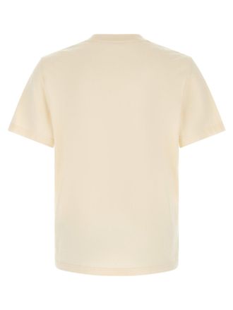 Moncler Logo-Embroidered Cotton T-Shirt - Ivory