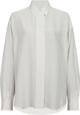 Calvin Klein Chemise Amari &agrave; boutonni&egrave;re dissimul&eacute;e en soie