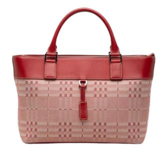 Burberry Sac &agrave; main vintage en toile Pre-owned - Femme - Pre-owned - Rouge - Taille: ONE Size