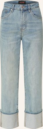 Miss Goodlife Miss Goodlife Straight Jeans Mit Schmucksteinen blau
