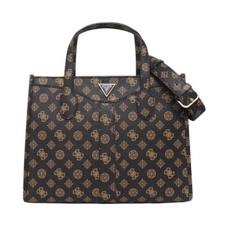 Guess Eco-Leder Handtasche mit abnehmbarem Riemen - - Bags - Damen - Braun - ONE SIZE