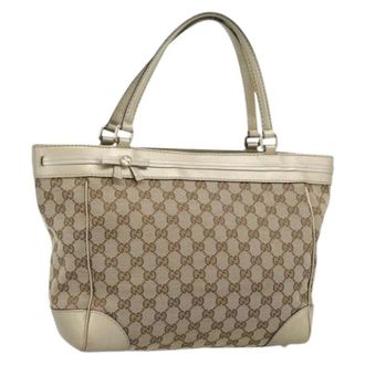 Gucci Pre-owned Toile sacs-gucci - Femme - Pre-owned - Beige - Taille: ONE Size