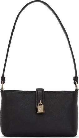 Karl Lagerfeld Portemonnaie - K/AUTOGRAPH SCHULTERBEUTEL MIT VORHÄNGESCHLOSS - Gr. unisize - in Schwarz - für Damen