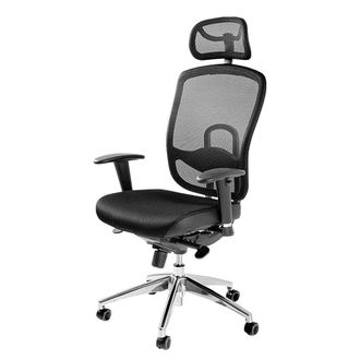 Selsey Berg - Schreibtischstuhl mit vielen Einstellm&ouml;glichkeiten (Schwarz)