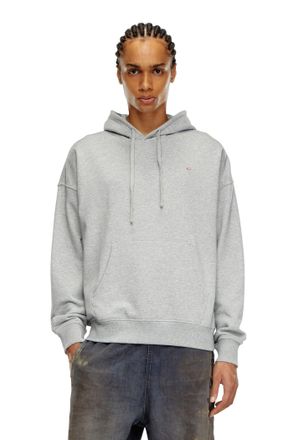 Diesel S-ROB-Hood-MICRODIV Felpa_Sweatshirt_Grau_M Große Größen