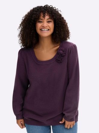 Sheego Strickpullover Pullover Langarm Jersey