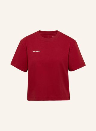 Mammut Mammut Mammut Base Cropped T-Shirt Women Mini Logo rot