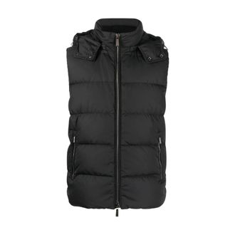 Moorer Hochgeschlossene gesteppte Weste Schwarz - - Jackets - Herren - Schwarzk - L