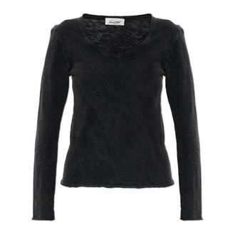 American Vintage Femme, Tops, Noir, Taille: 42 FR T-Chemises