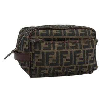 Fendi Pre-owned Zucca Canvas Clutch - Femme - Pre-owned - Brun - Taille: ONE Size