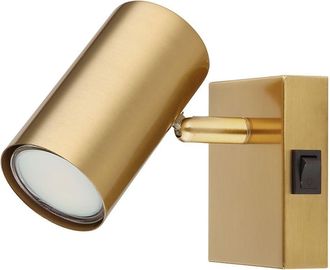 Globo Lighting Wandleuchte Flurlampe Wandlampe Spot beweglich Schlafzimmerleuchte Gold Metall