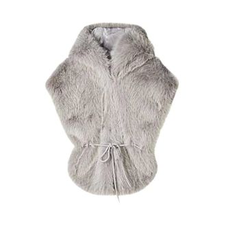 Patrizia Pepe Femme, Vestes, Gris, Taille: 38 FR Gilet matelass&eacute; avec capuche