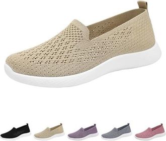 Generic Baskets &agrave; enfiler pour femme - L&eacute;g&egrave;res et respirantes - Confortables - S&eacute;chage rapide - Chaussures pieds nus - Chaussures d&eacute;contract&eacute;es - Coussin orth
