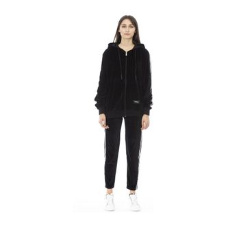 Baldinini Femme, Sport, Noir, Taille: 44 FR Sweat &agrave; Capuche Monochrome Surv&ecirc;tement